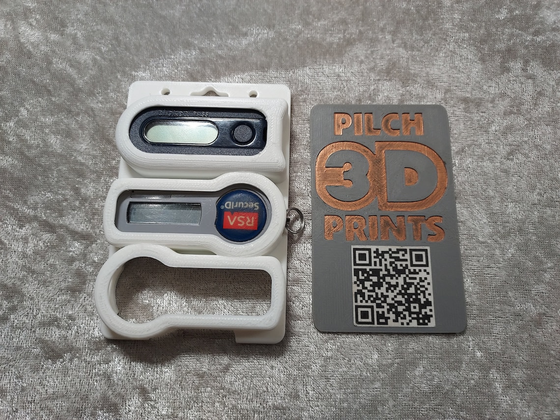 3D Printed Safenet Etoken Pass and 2 RSA Secureid (1-3) Badge Holders ...