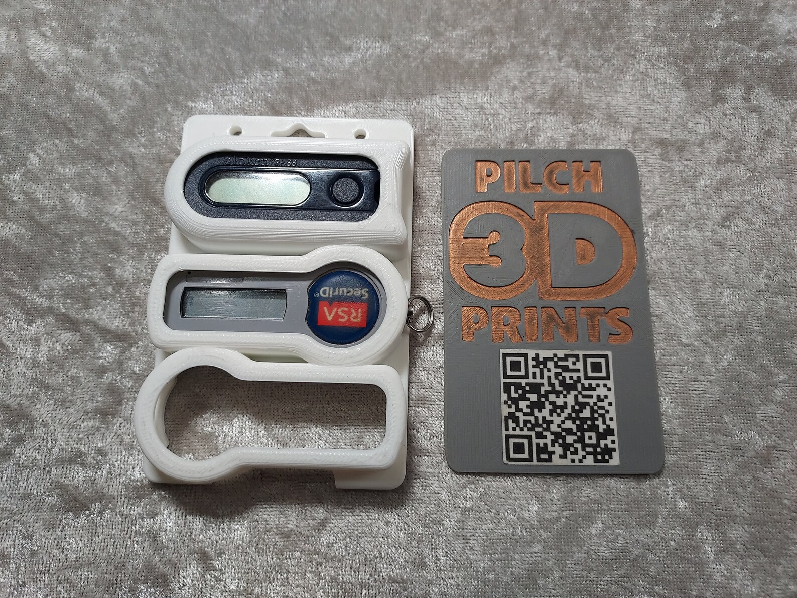 3D Printed Safenet Etoken Pass and 2 RSA Secureid (1-3) Badge Holders ...