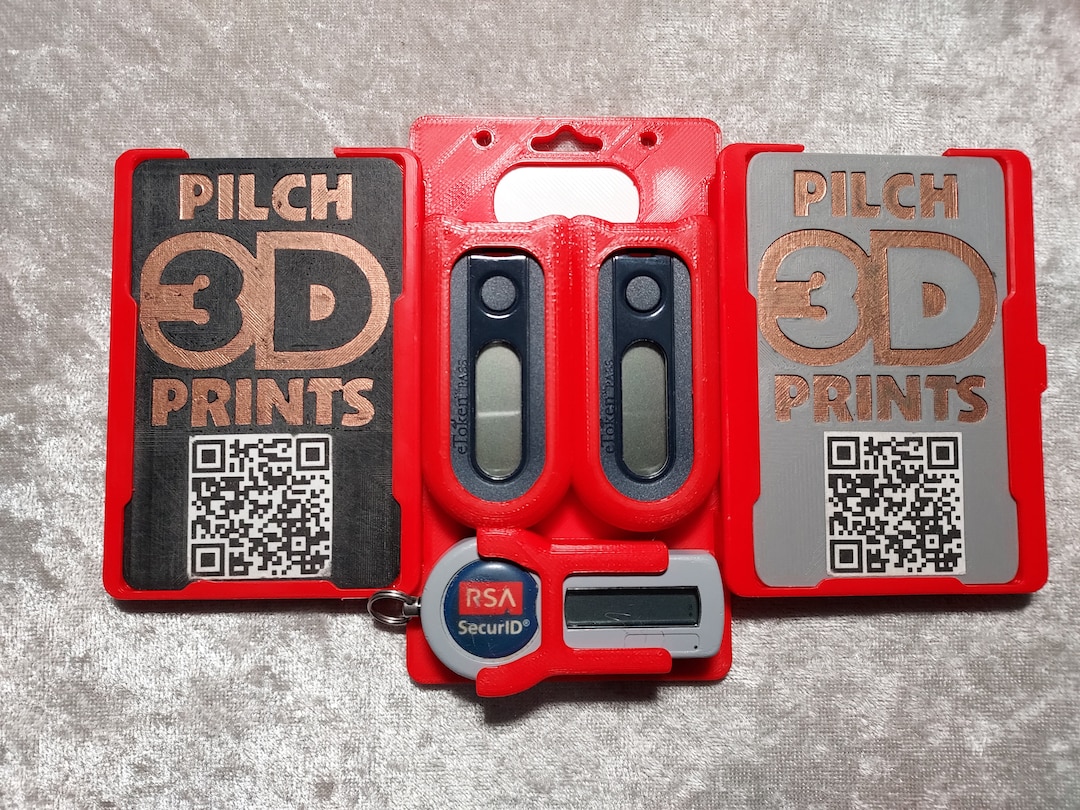 Tri-fold Dual Safenet Etoken Pass and RSA Securid Badge Holder ...