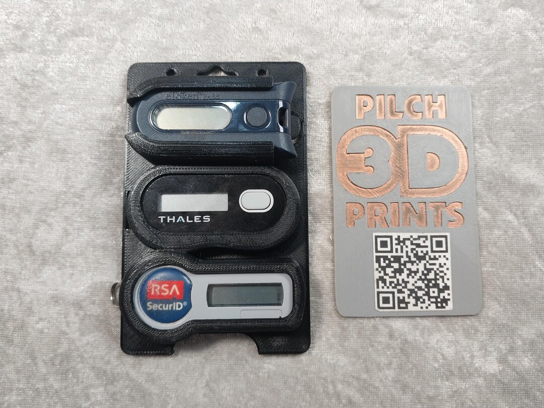 3D Printed RSA Secureid , Safenet OTP and Safenet Etoken Badge Holder ...