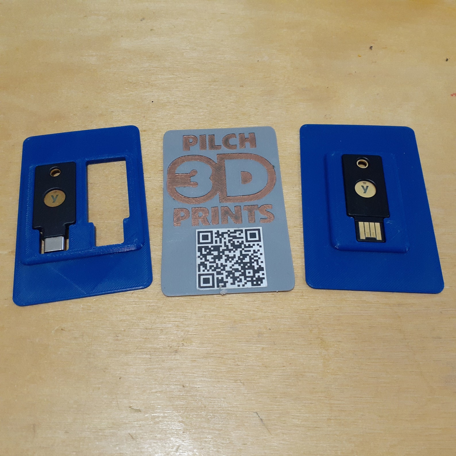 Yubikey 5/5C NFC Slim Card Holder single and Dual Token - Etsy