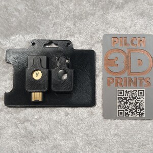 Landscape Dual Yubikey 5 NFC (1-3) Badge Holder (multiple Color Options ...