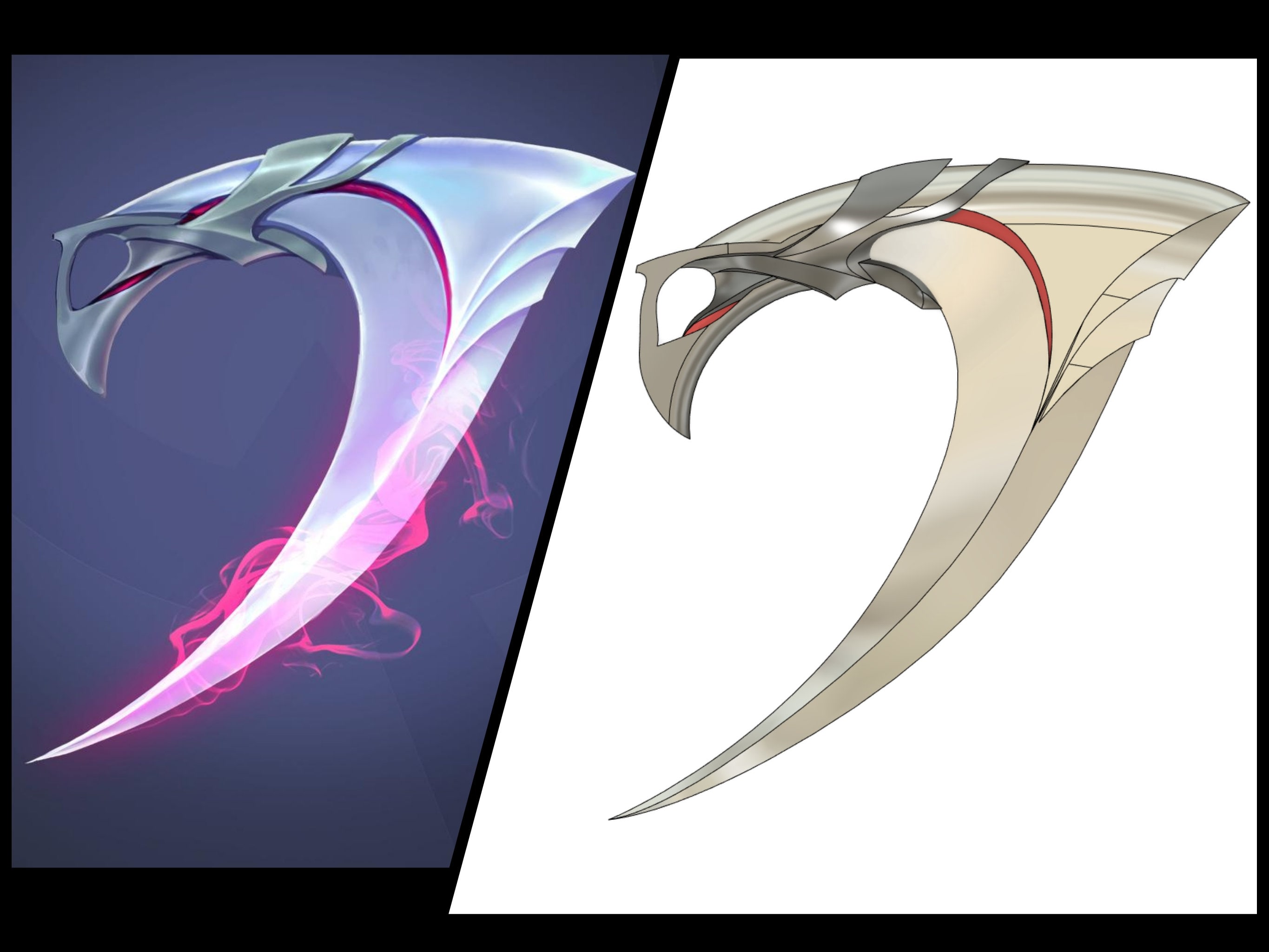 Aphelios Severum the Scythe Pistol 3d Printed Kit - Etsy