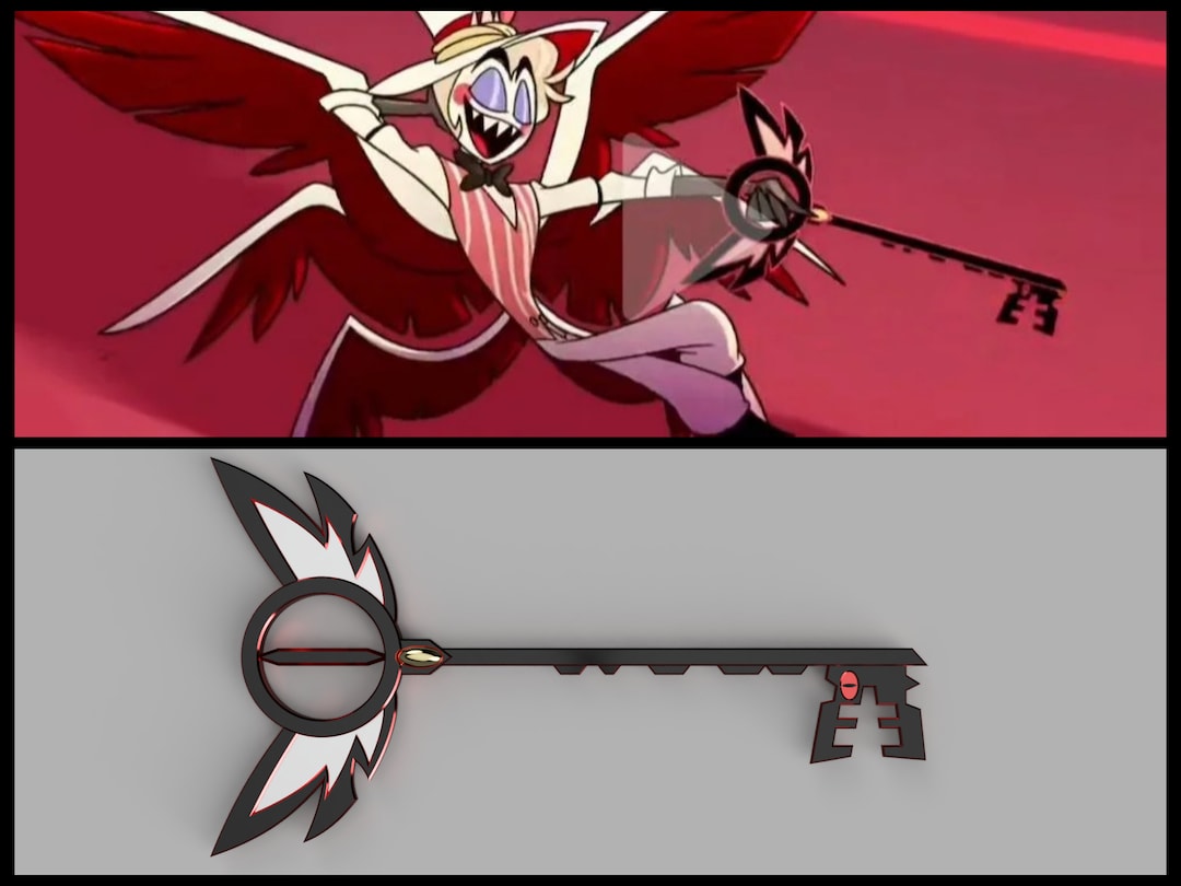 Lucifer Morningstar's Keyblade Hazbin Hotel Cosplay - Etsy