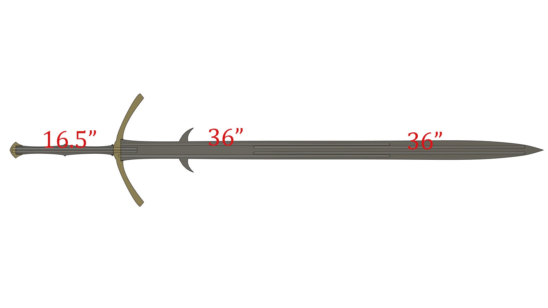 Yasha Magician's Judge 3D Printed Sword Kit - Etsy