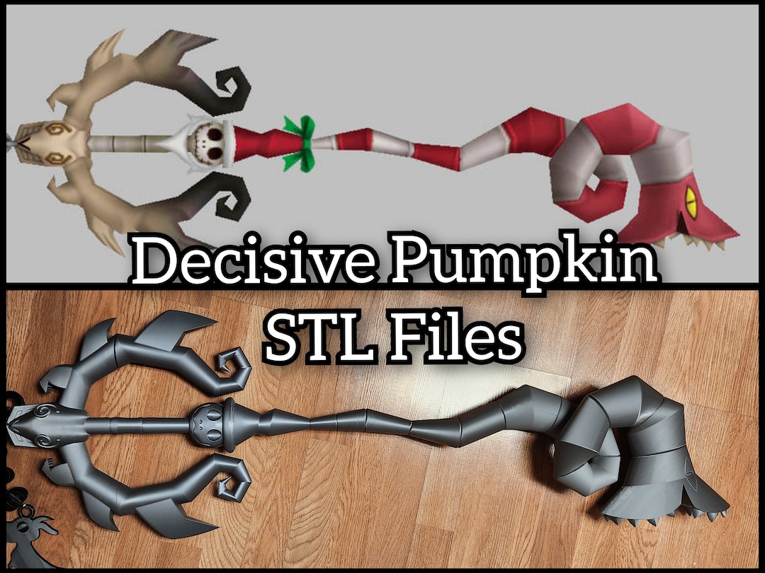 3D Files - Decisive Pumpkin 3D Printed Sword - Etsy