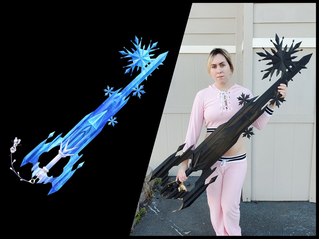 55" Crystal Snow Keyblade 3D Kit - Kingdom Hearts 3 - Etsy