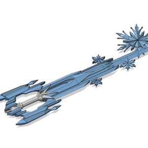 55" Crystal Snow Keyblade 3D Kit - Kingdom Hearts 3 - Etsy