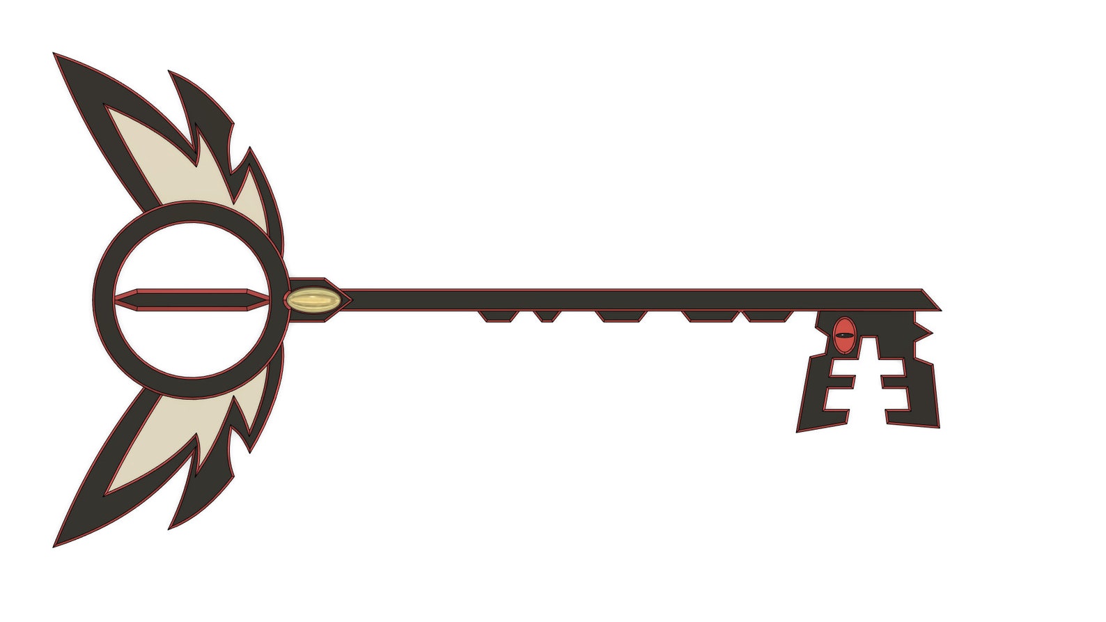Lucifer Morningstar's Keyblade Hazbin Hotel Cosplay - Etsy