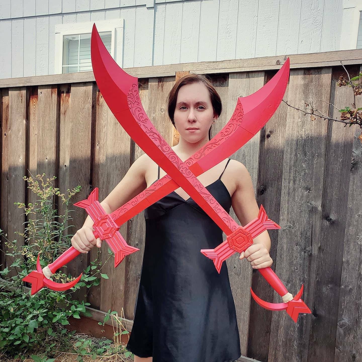 Mollymauk Blood Hunter Scimitar Pair 3D Printed Sword Kit - Etsy