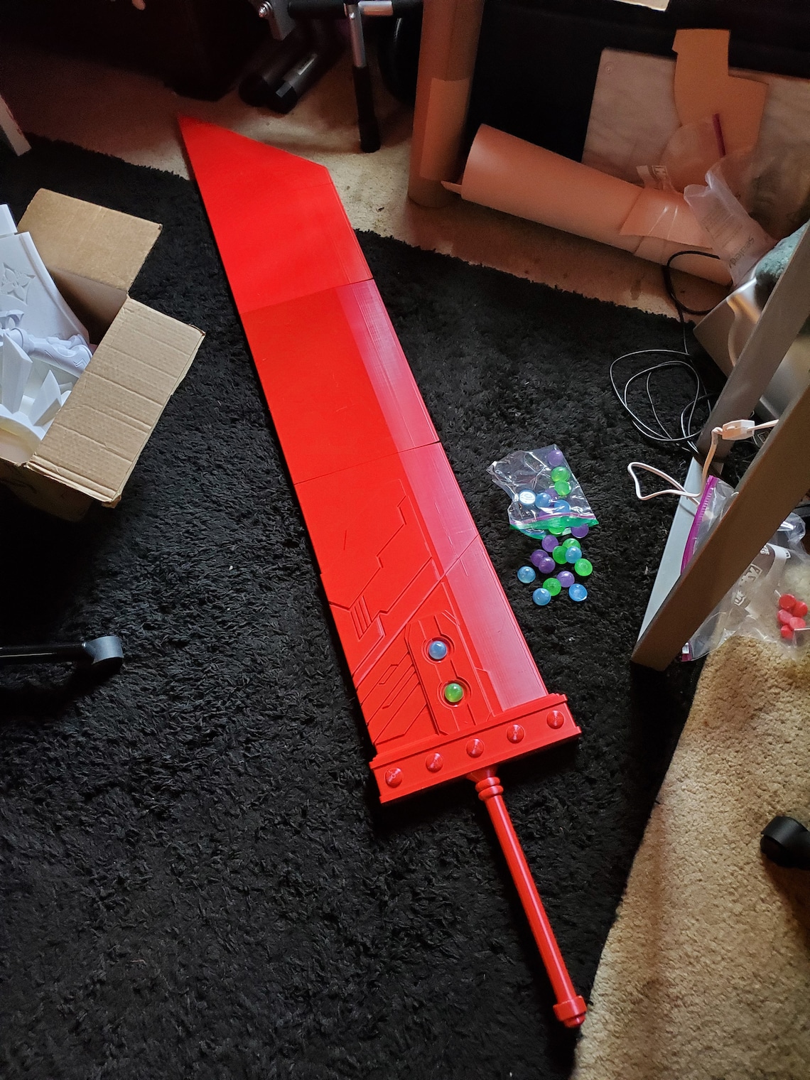 Life-size Buster Sword & Materia 3d Printed Kit | Etsy UK