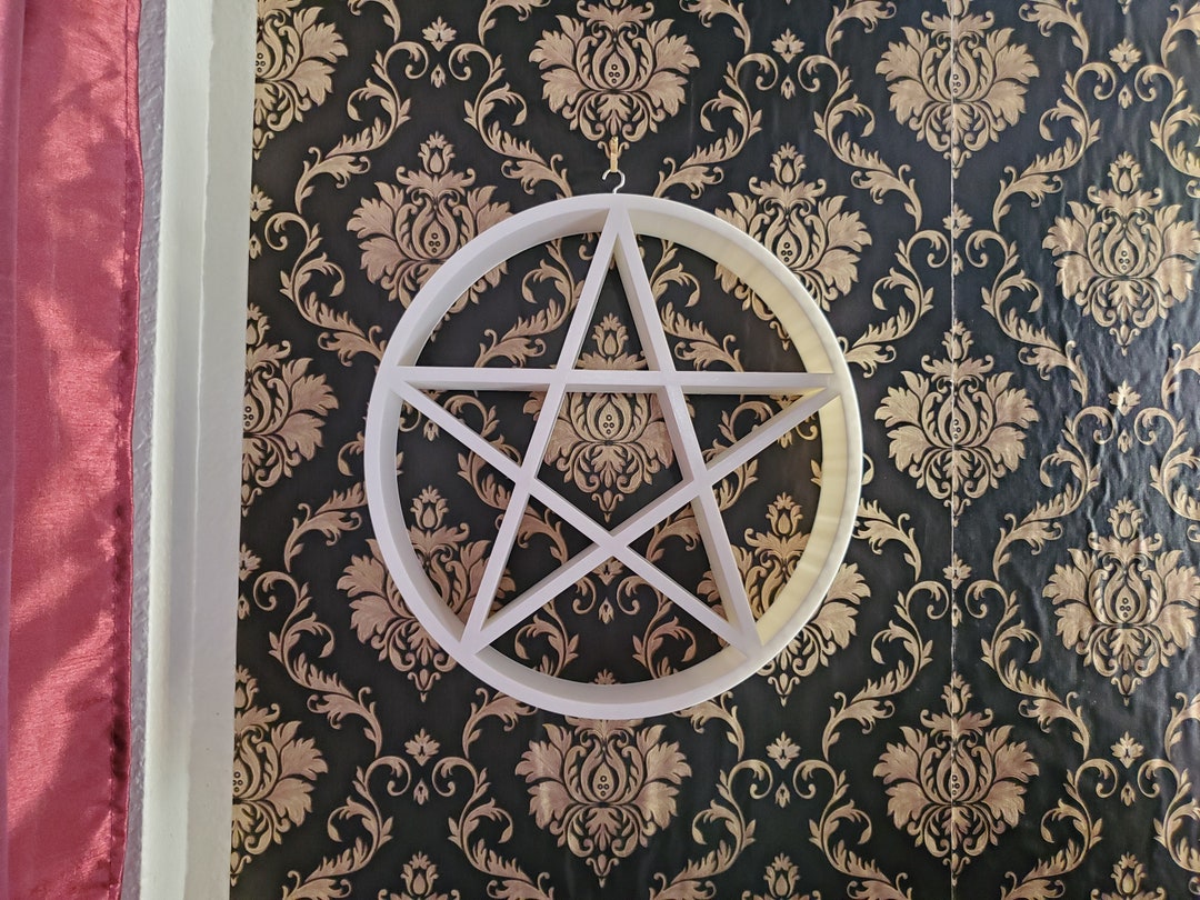 12" Pentagram Crystal Shelf or Tray - Etsy