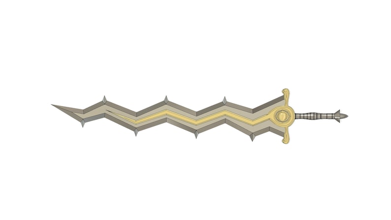 Robin Levin Sword 3D Printed Kit From Fire Emblem - Etsy