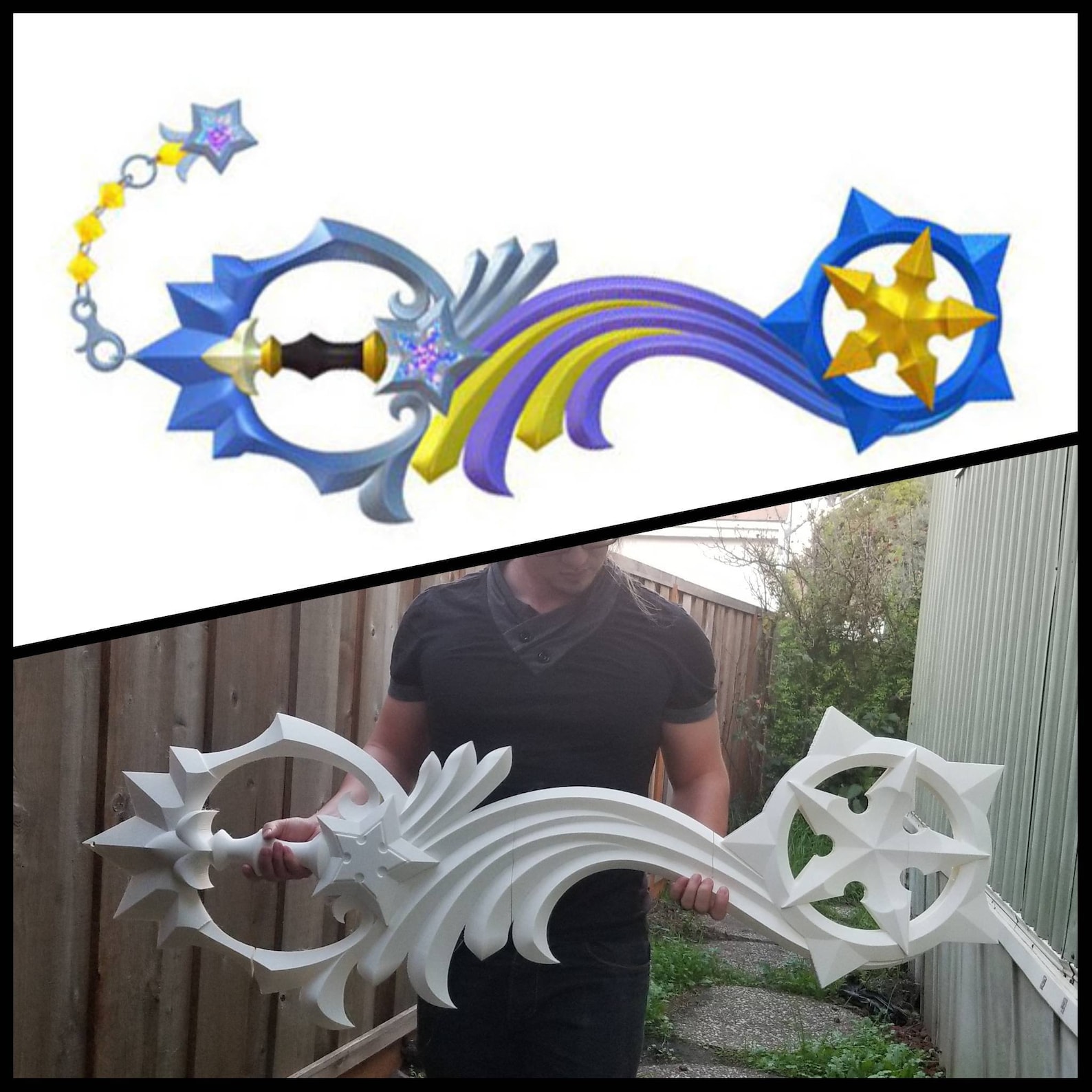 52" Shooting Star Keyblade 3D Kit - Kingdom Hearts 3 - Etsy