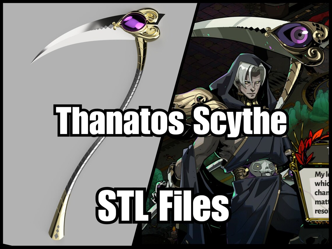 3D Files - Hades Thanatos Scythe - Etsy
