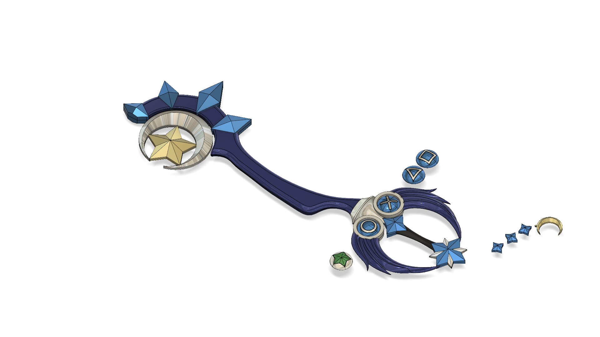 Midnight Blue / Phantom Green / Star Seeker Keyblade Kit | Etsy