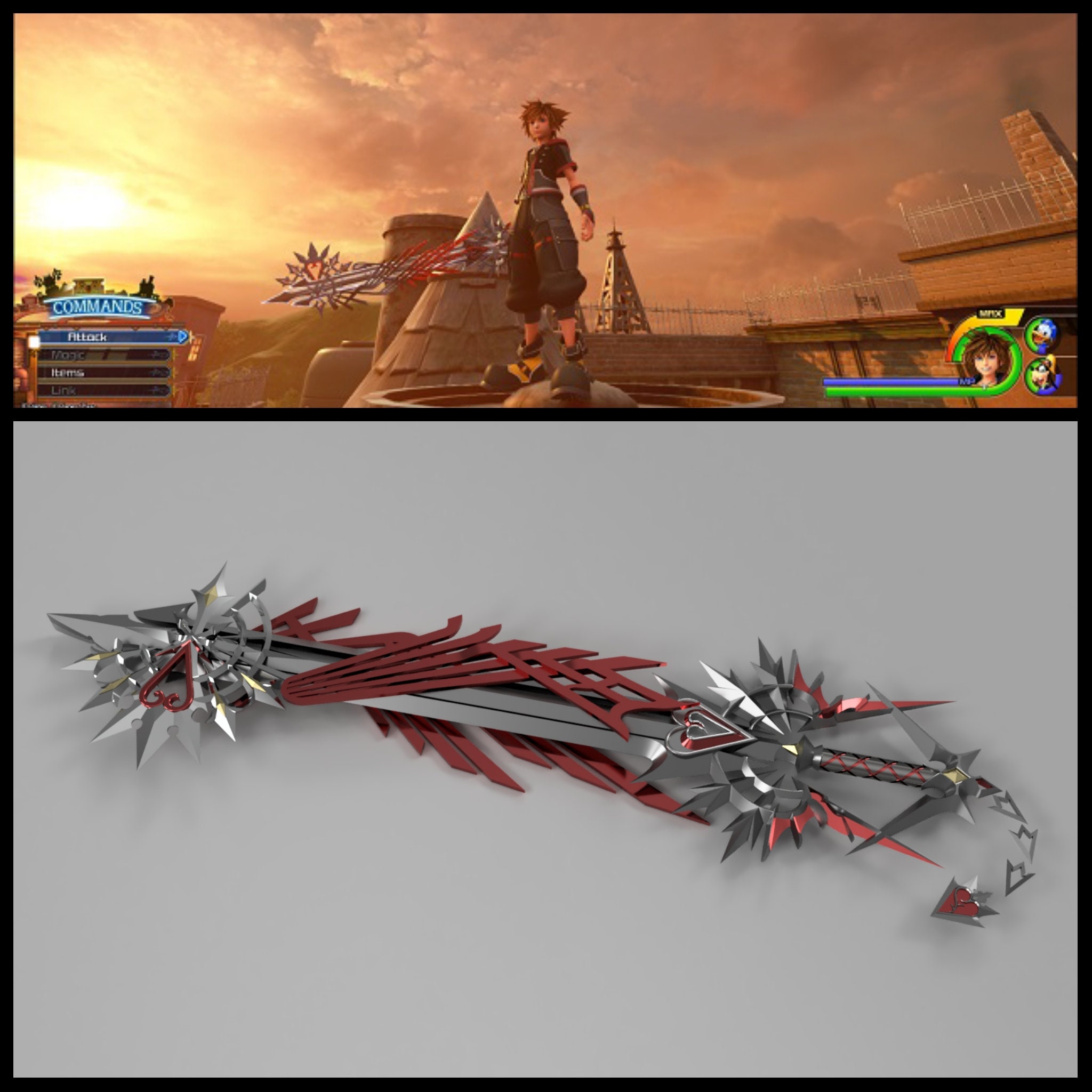 66 Ultima Keyblade 3D Kit Kingdom Hearts 3 | Etsy