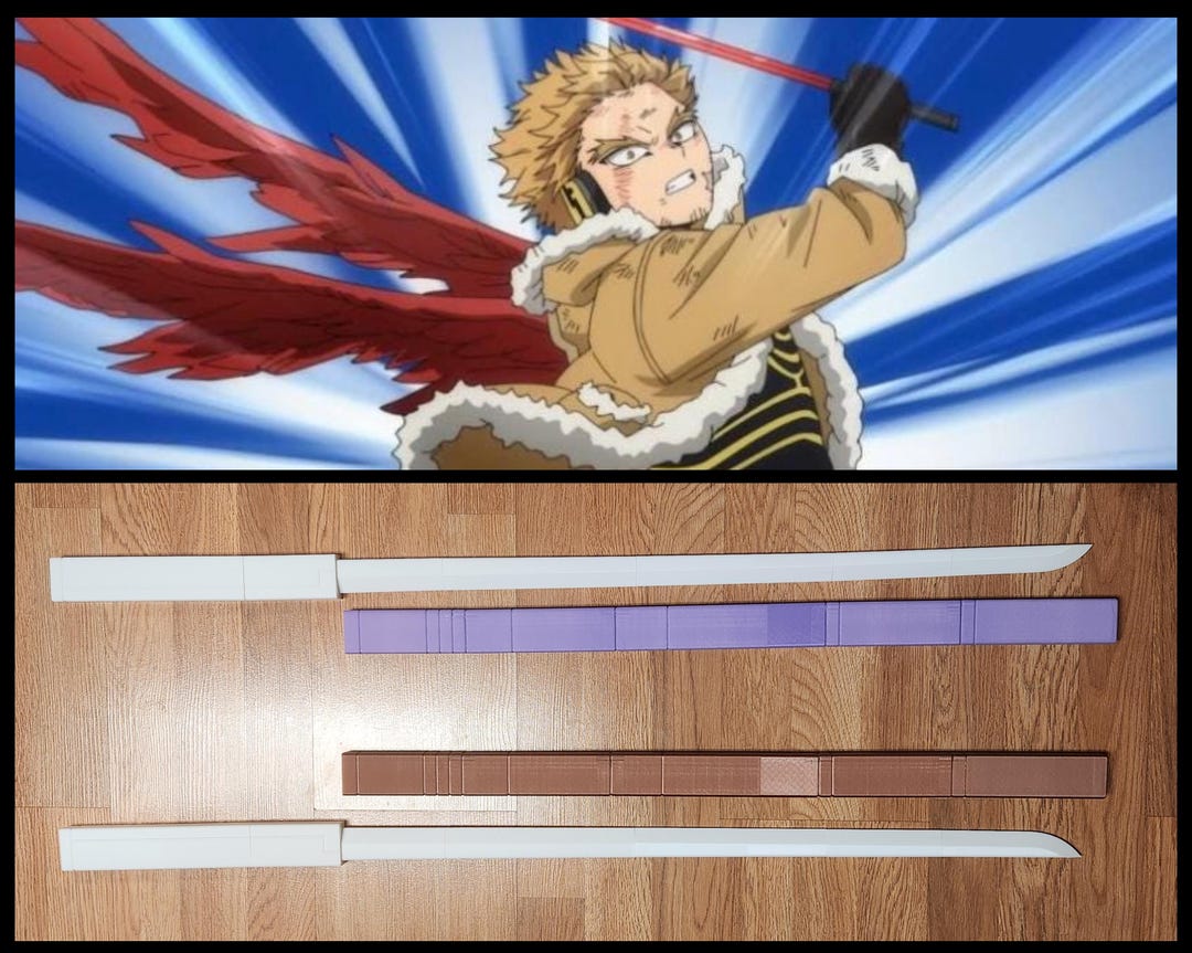 Hawks Katana Sword & Sheath Pair 3D Printed Kit - Etsy