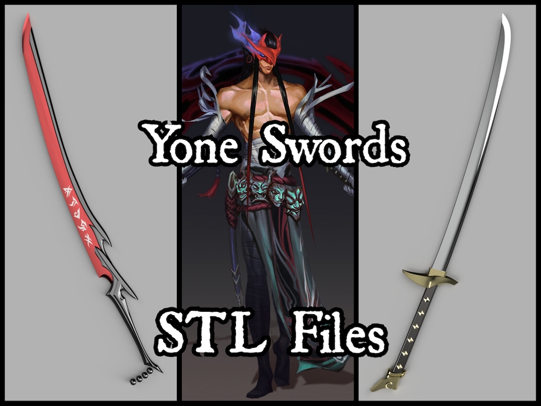 3D Files - Yone Swords - League of Legends - Etsy