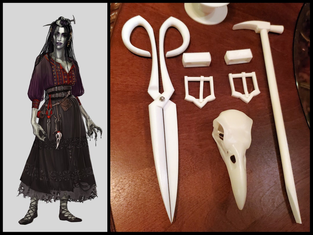 Laudna's Scissors Pâté Hammer Accessories 3D Printed Kit - Etsy