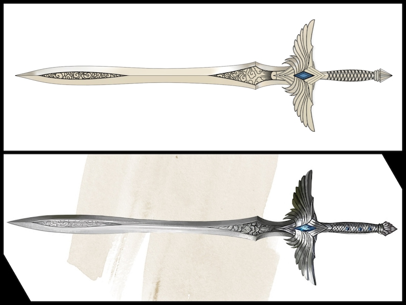 3D Files - Yasha Holy Avenger 3D Printed Sword - Etsy