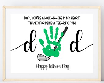 Father's Day Handprint Printable Gift, DIY Craft for Dad, Printable Dad ...