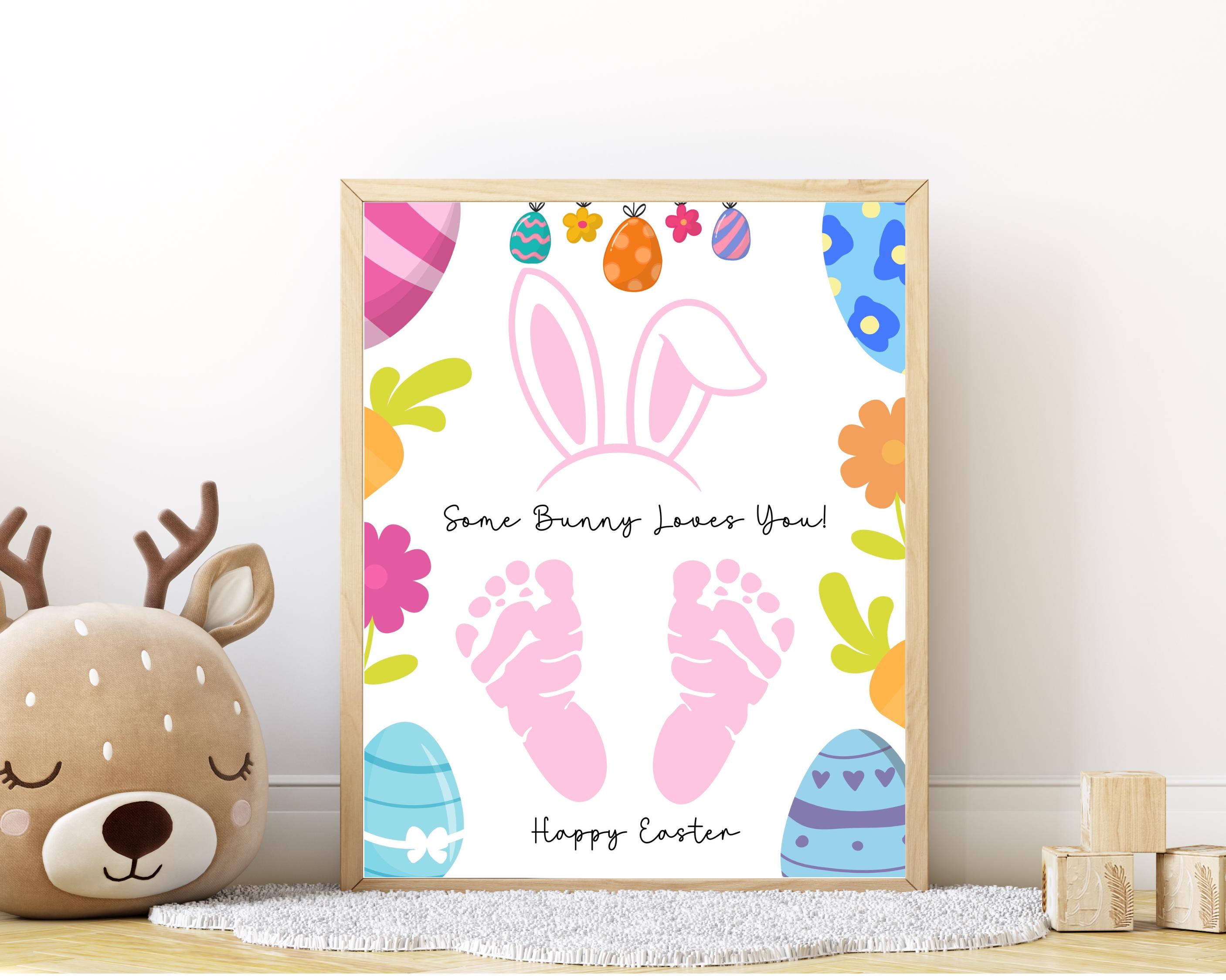 Easter Spring Handprint Printable Art Bundle, Easter Craft, Printable ...