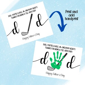 Father's Day Handprint Printable Gift, DIY Craft for Dad, Printable Dad ...