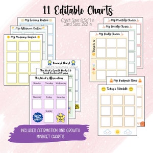 Daily Routine Chart, Visual Schedule, Chore Chart, ADHD, Autism, Daily ...