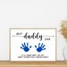 Father's Day Handprint Printable Gift, DIY Craft for Dad, Printable Dad ...