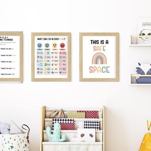 20 Calm Corner and Growth Mindset Posters for Kids, Educational Posters ...