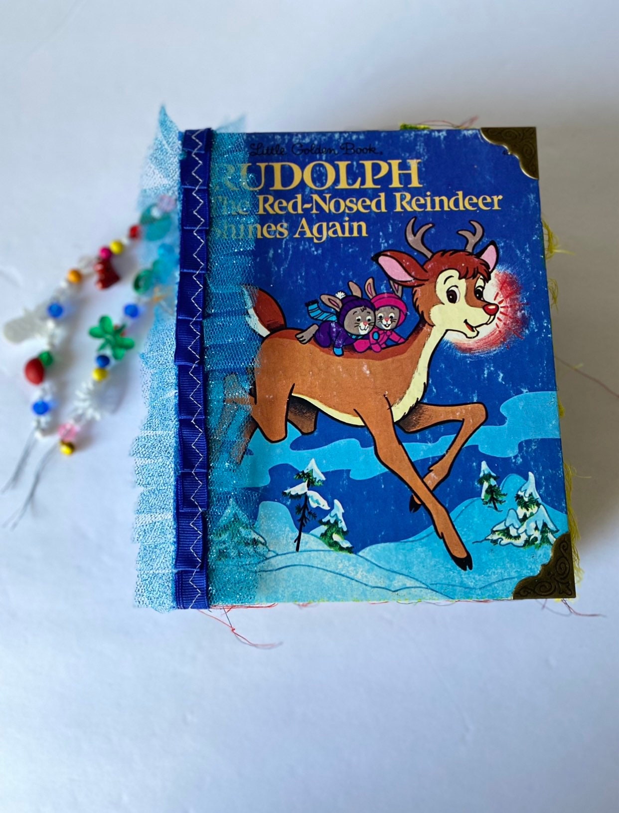 Rudolph the Red Nose Rain Deer, Christmas Junk Journal, Little Golden ...