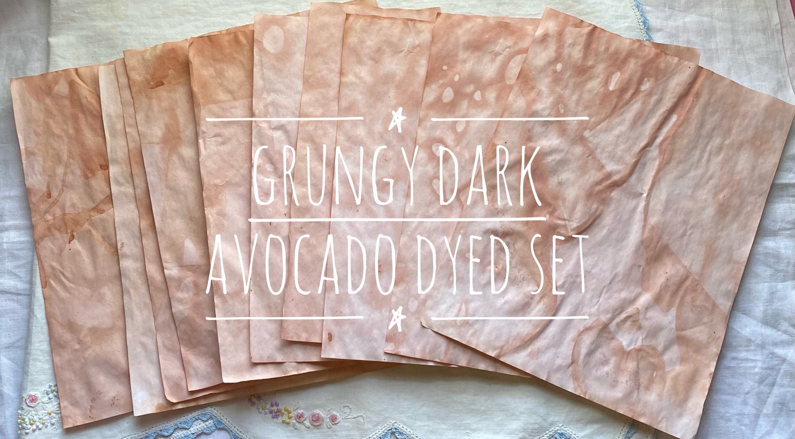 Naturally Dyed Paper Pack: Junk Journal, Scrapbook, and Mixed Media - Etsy