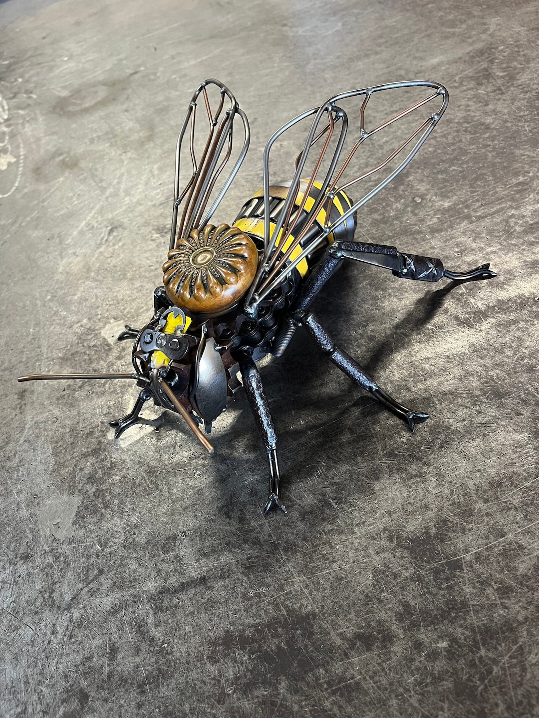 Honey Bee Metal Sculpture - Etsy