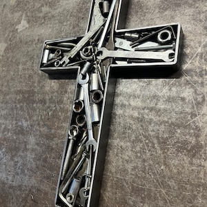 Metal Cross Wall Hanging Sculpture - Etsy