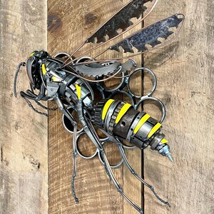 Flying Paper Wasp Metal Sculpture. - Etsy