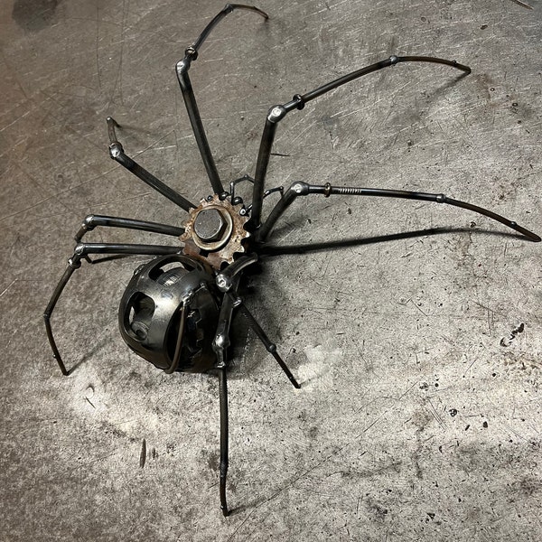 Metal Spider Sculpture - Etsy