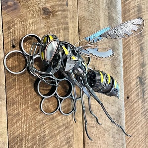 Flying Paper Wasp Metal Sculpture. - Etsy