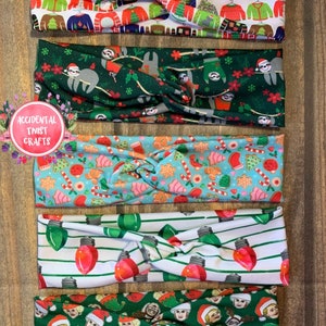 Holiday Headbands, Christmas & Winter Knotted Headbands, Little Red ...