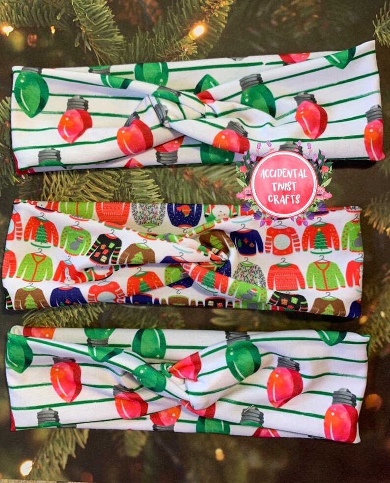 Holiday Headbands, Christmas & Winter Knotted Headbands, Little Red ...