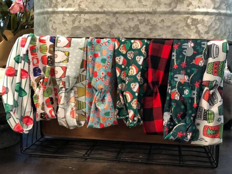 Holiday Headbands, Christmas & Winter Knotted Headbands, Little Red ...