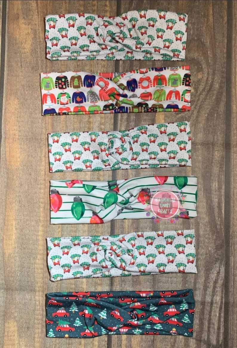 Holiday Headbands, Christmas & Winter Knotted Headbands, Little Red ...