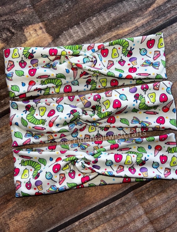 Very Hungry Caterpillar Knotted Headband Teacher Headband - Etsy