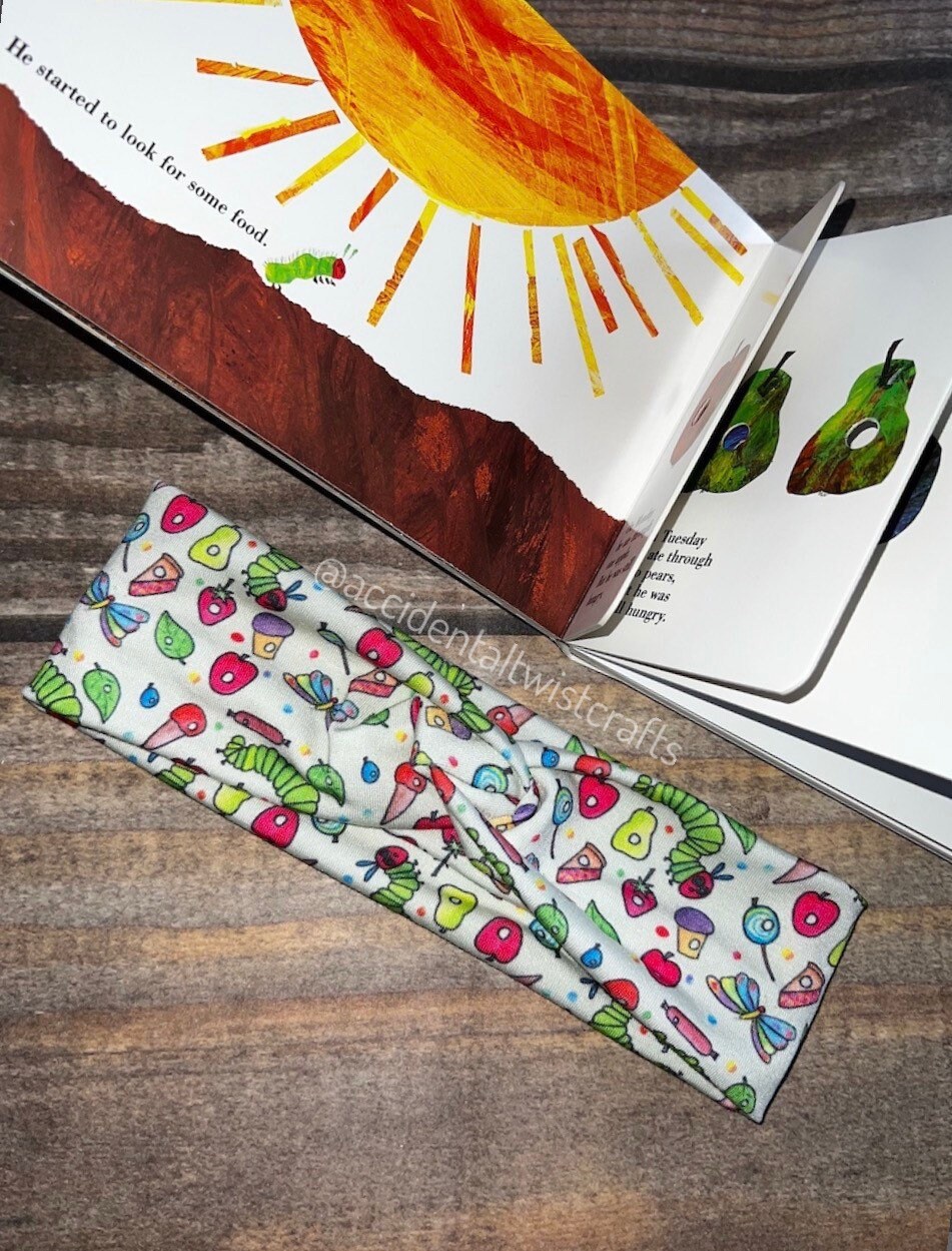 Very Hungry Caterpillar Knotted Headband Teacher Headband - Etsy