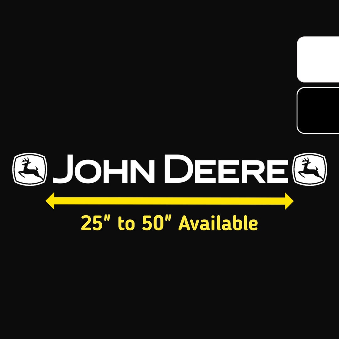 John Deere Window Decal Permanent Tractor Decal - Etsy