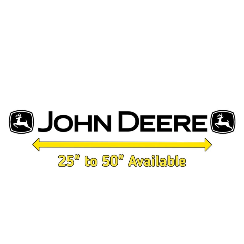 John Deere Window Decal Permanent Tractor Decal - Etsy