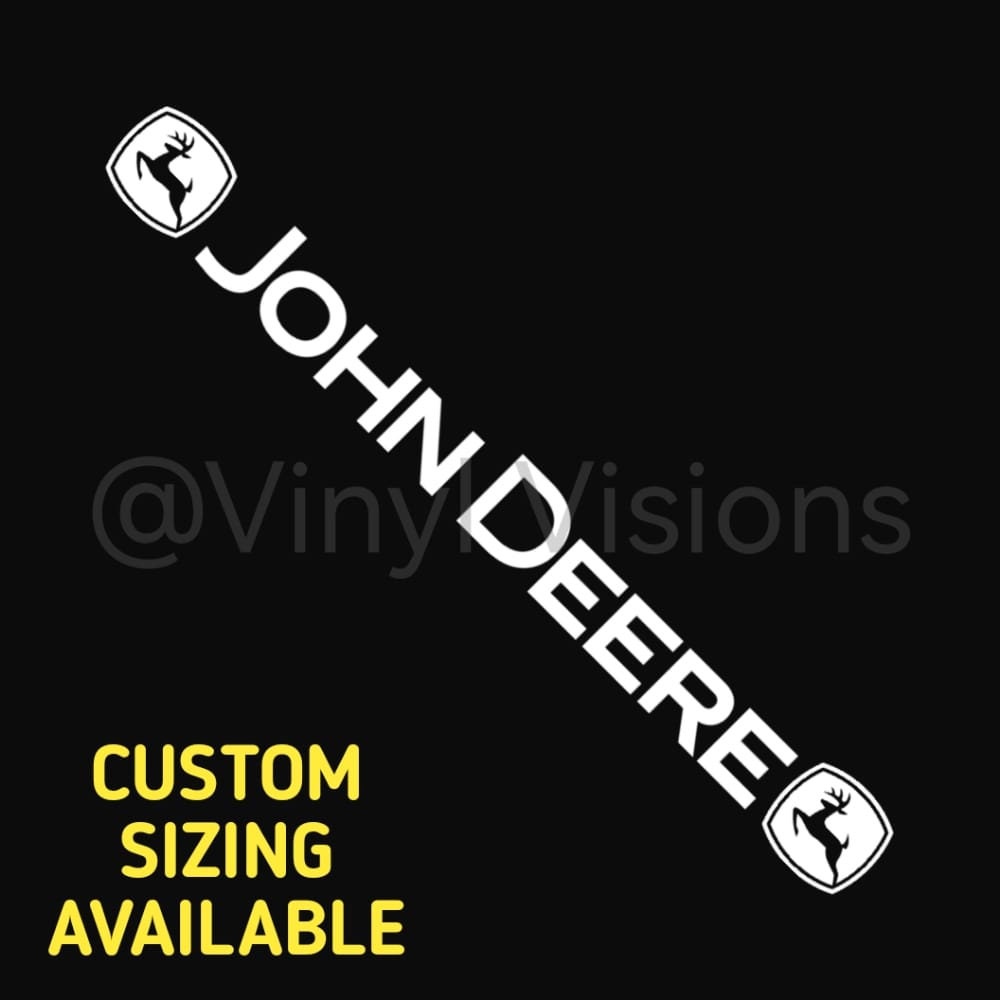 John Deere Window Decal Permanent Tractor Decal - Etsy