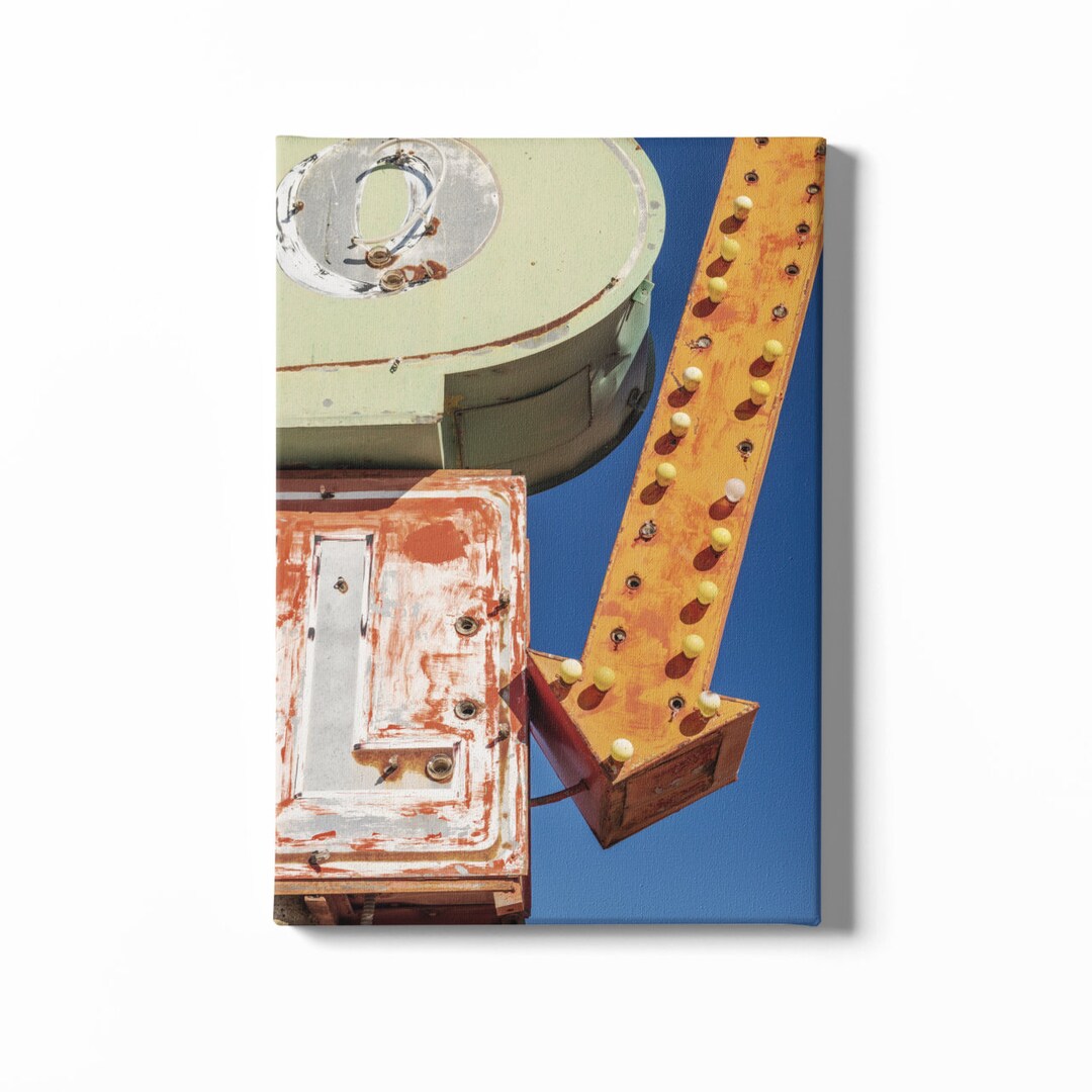 Route 66 Lasso Motel Sign 3. Tucumcari, New Mexico. Canvas Print or ...