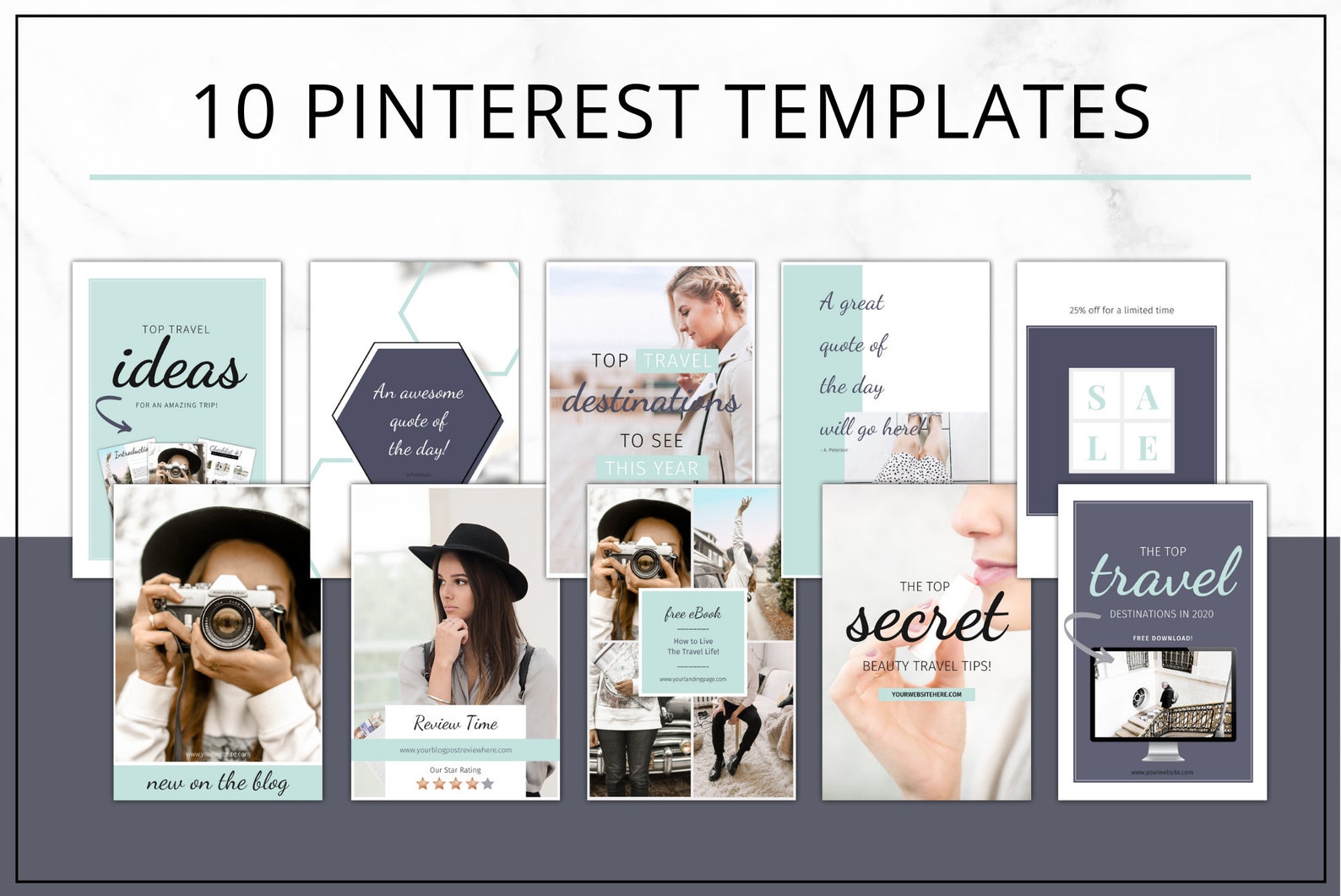 Pinterest Templates Pinterest Templates Canva Instagram | Etsy