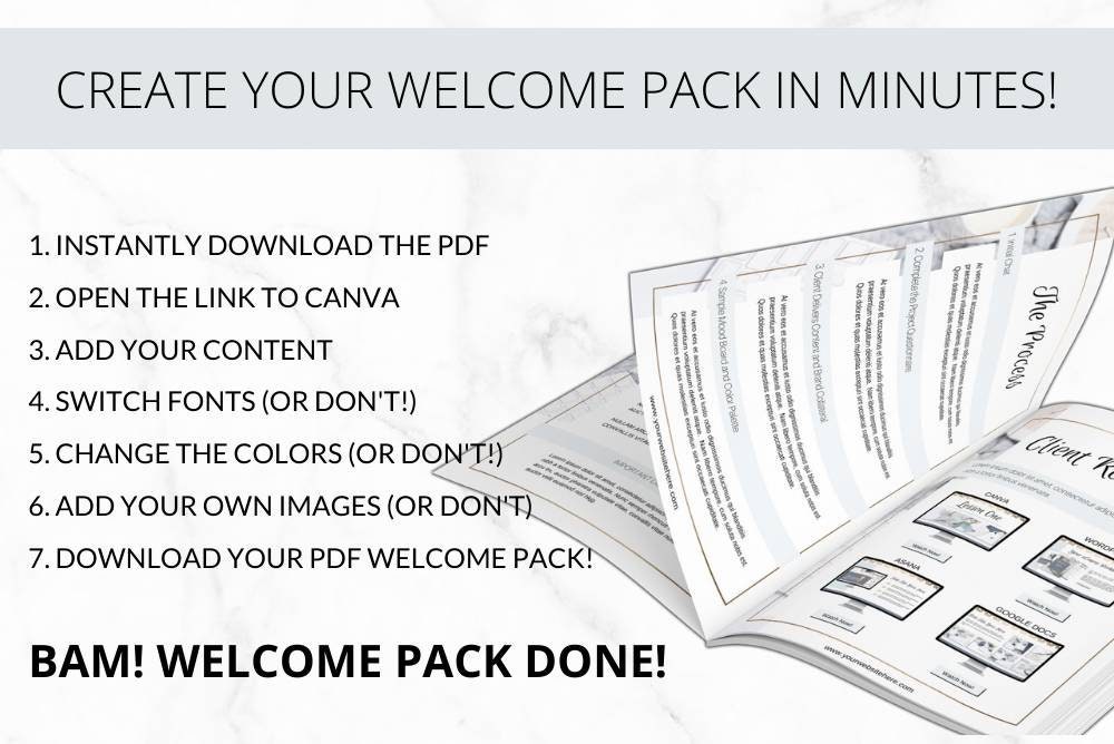 Ebook Welcome Pack Templates Ebook Template New Client - Etsy
